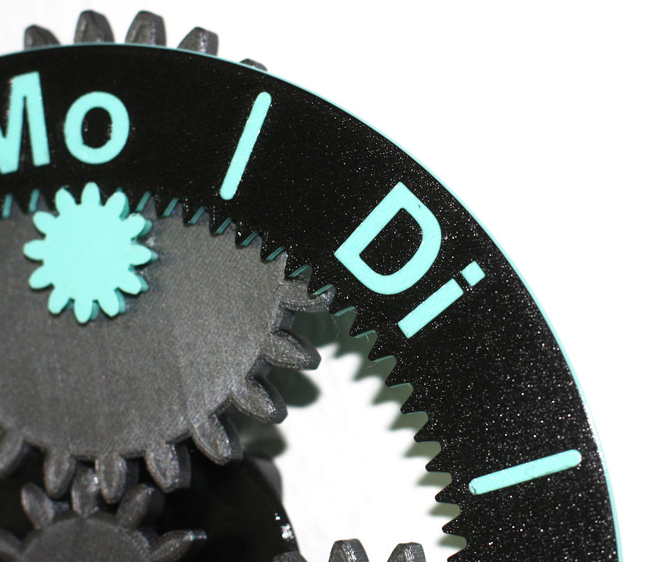 Weekclock - Modded Version by mageb | Download free STL model ...