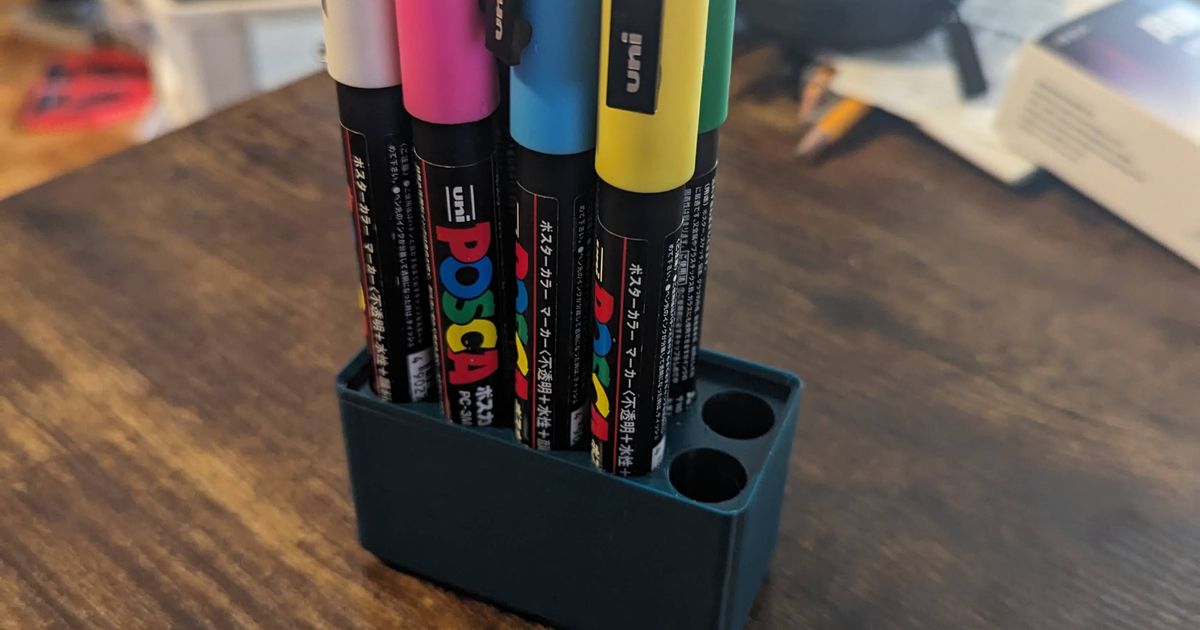 Gridfinity Poska Marker Holder by OM Hawk | Download free STL model ...