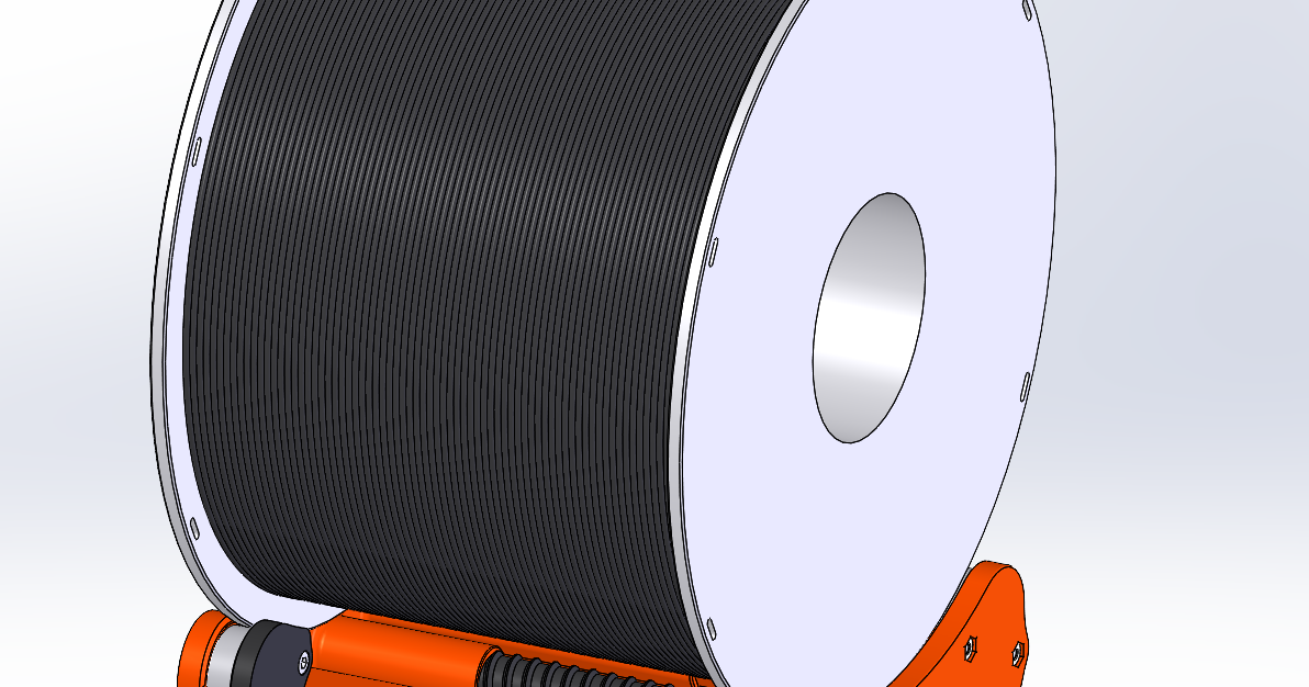 Wide spool holder for 2kg Filament by Madaco | Download free STL model ...