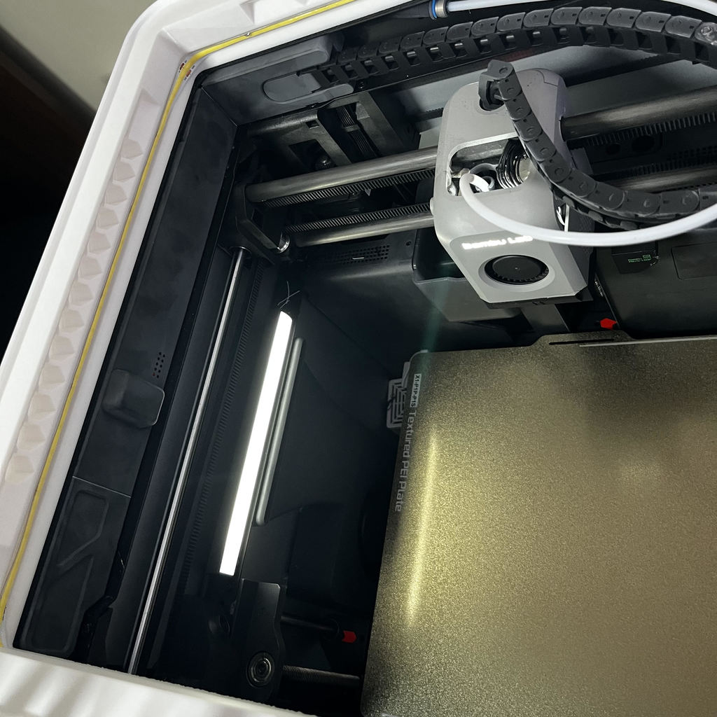 BambuLab X1/X1C/P1S Lid Riser w/ AirVent and LED Slot by blazentrance ...