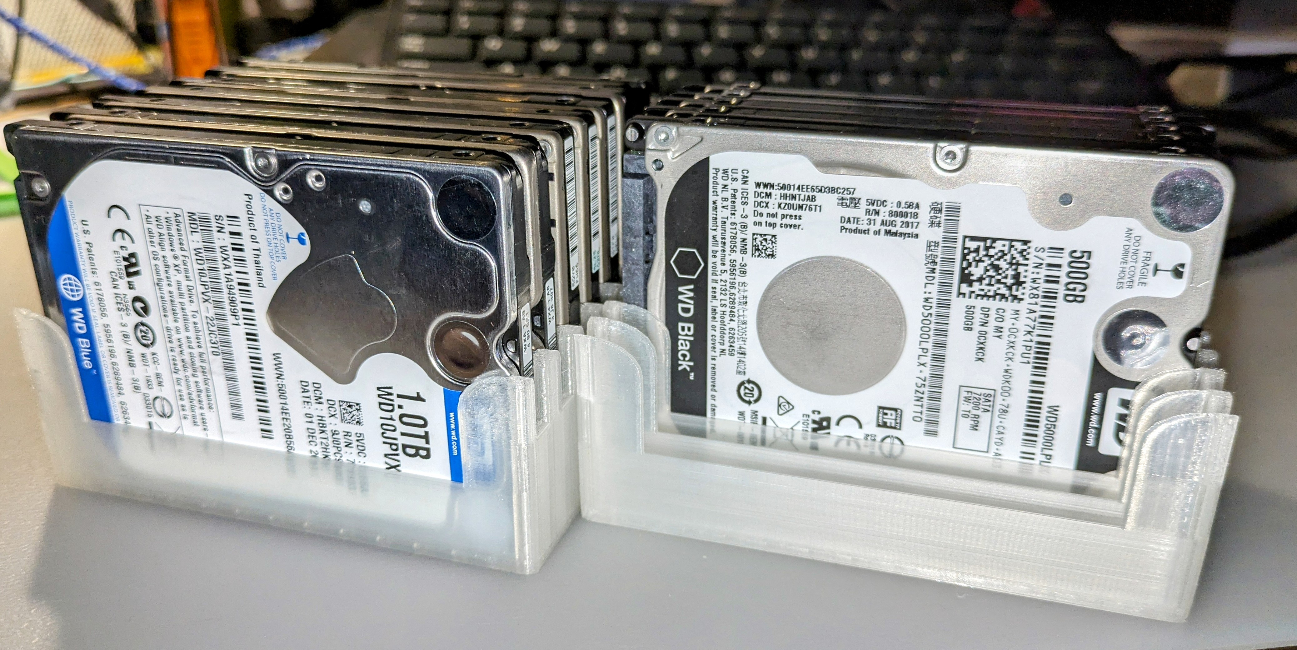 2.5 inch drive storage rack by ptrlow6 | Download free STL model ...