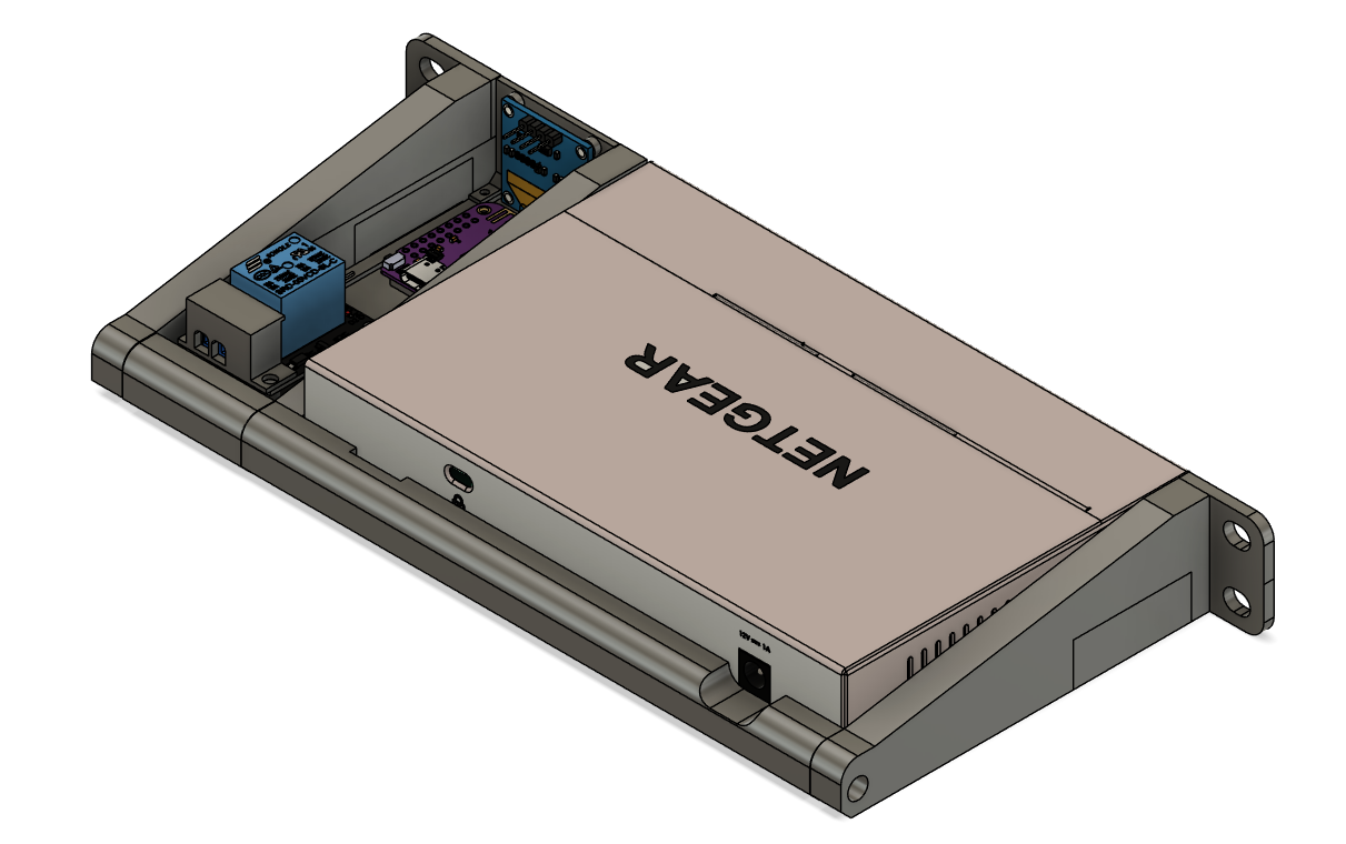 10" Rack Shelf for Netgear GS108T & Wemos S2 Mini Relay Board by ...