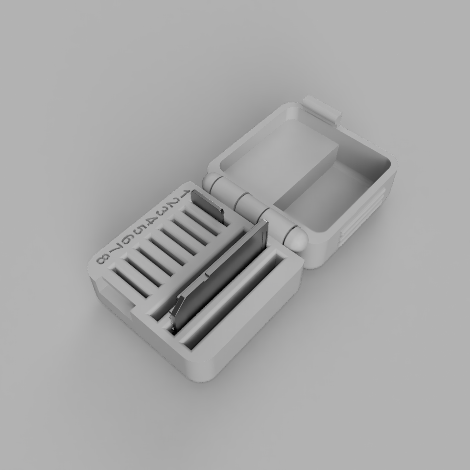 One print 8 MicroSD + 3 SD card box (4x4x3cm) by Théo Lepoutte ...