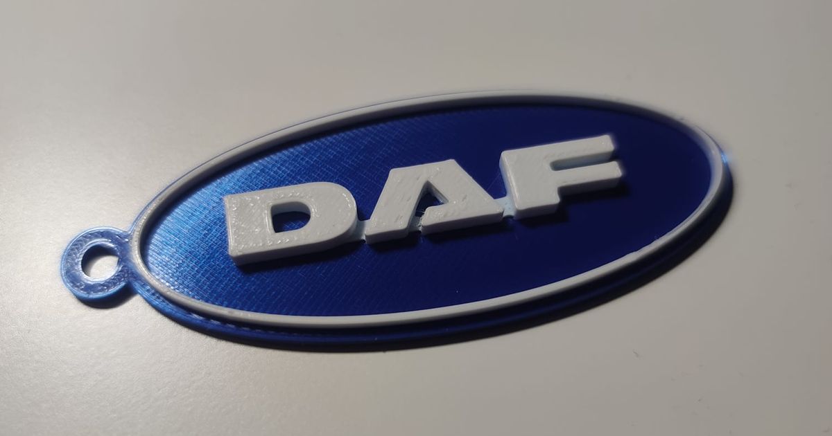 Klíčenka DAF by Sonic | Download free STL model | Printables.com