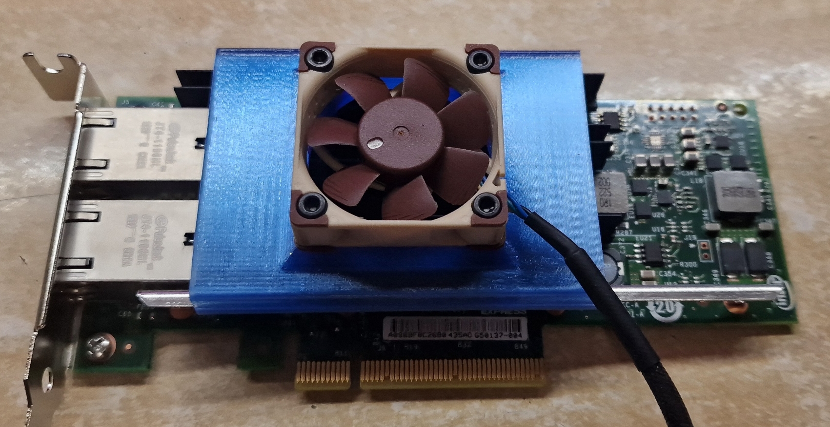 Intel x520-T2 10gig NIC 4010 fan shroud by BoA | Download free STL ...