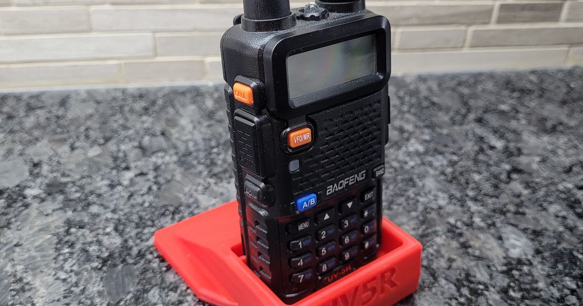 Baofeng UV5R UV-5R Radio Holder by GTMan002 | Download free STL model ...