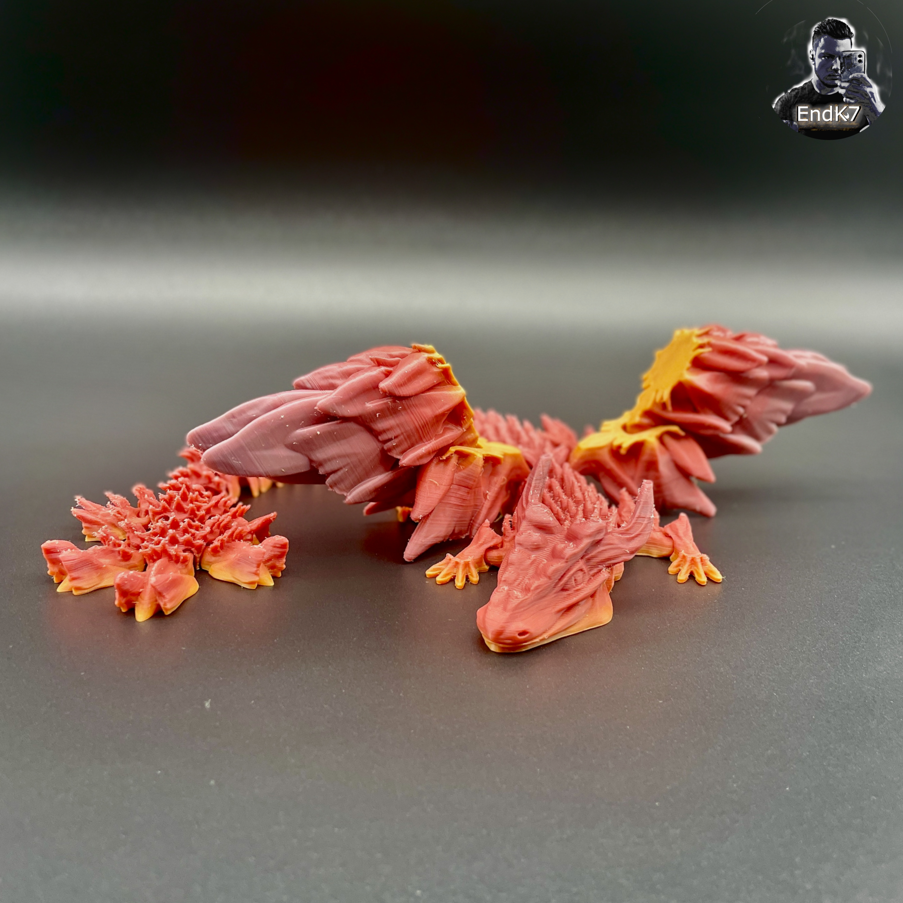 Big Glorious Dragon - Winged - Articulated - Flexi - Print in Place ...
