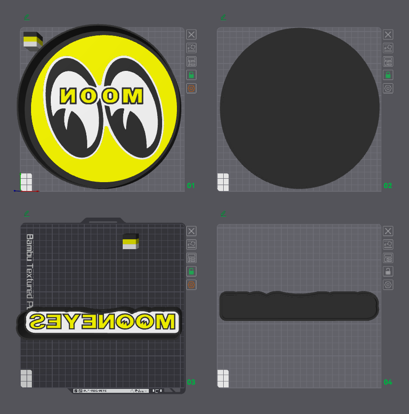 Mooneyes Lightbox LED Lamp by braga3dprint | Printables Store