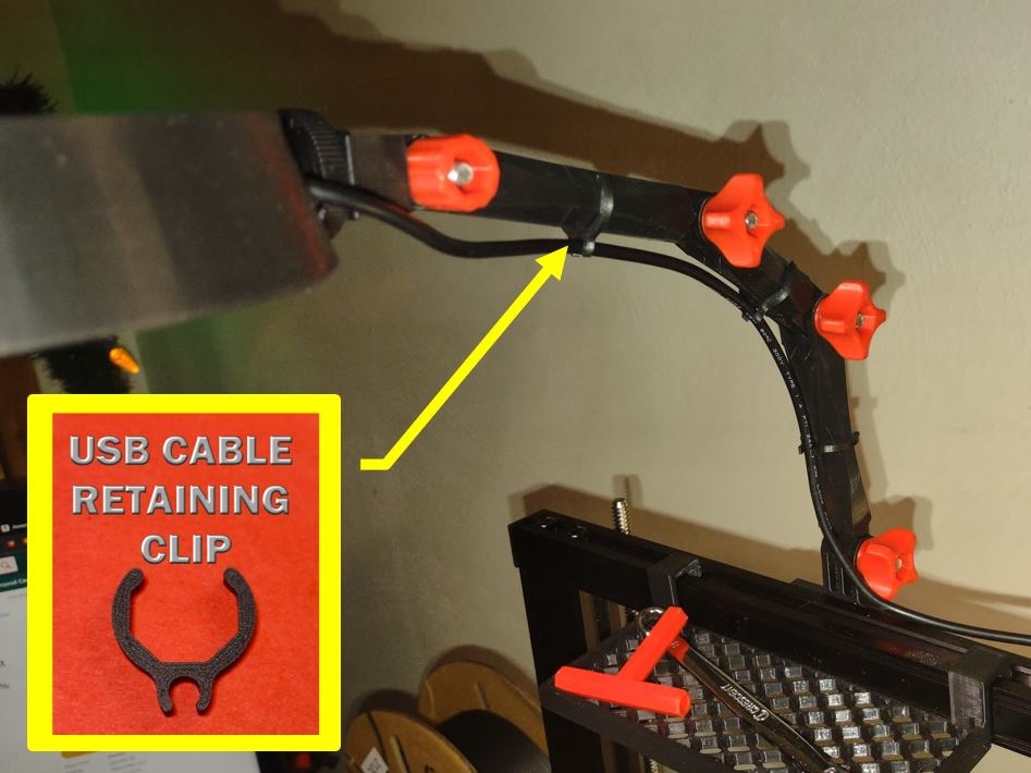 Mounting System USB Cable Retaining Clip by JPM Designs | Download free ...