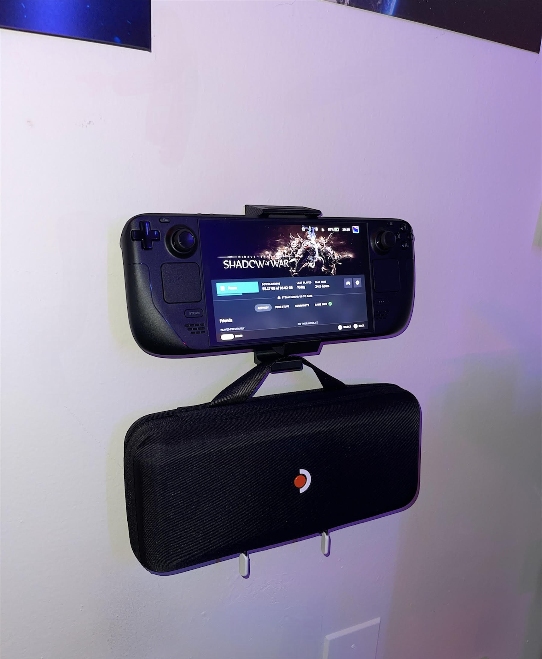 Steam deck wall mount with hook and vent holes by Sierra | Download ...