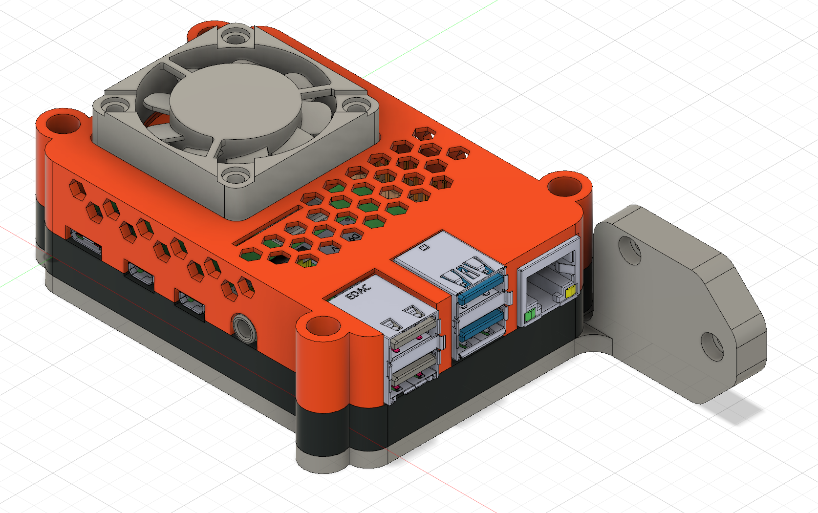 Pi4 Case for Prusa MK4 Base Frame Mount by BrainWorks | Download free ...