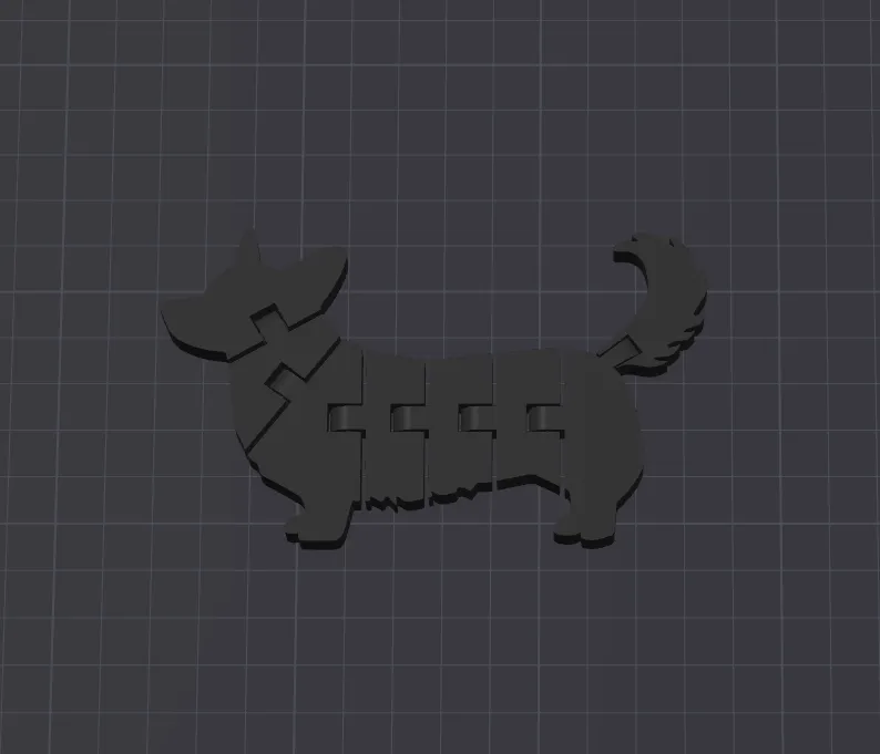 Articulated Flexi Corgi by PrintedMagic3D | Download free STL model ...