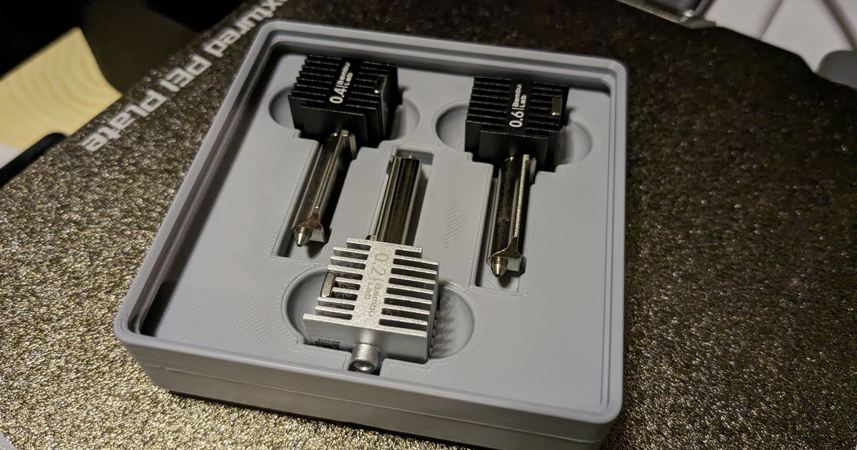 Gridfinity A1 Nozzle Storage Holder by Shihchiun | Download free STL model | Printables.com