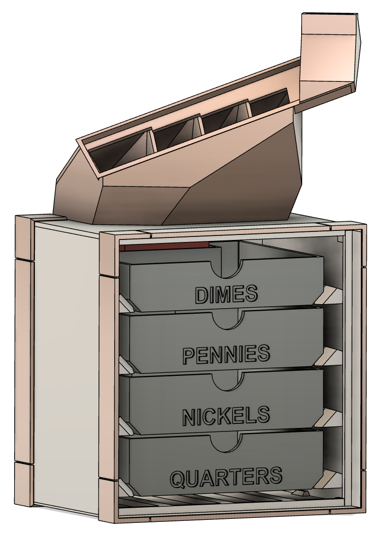MINI - US$ Coin Sorting Vault by vmLOGIC | Download free STL model ...