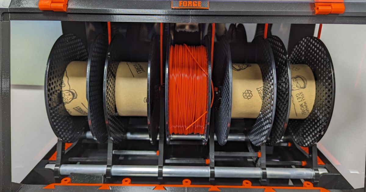 MMU 5 Spool rewinder adapter for (un)original Prusa drybox MMU2S / MMU3 ...