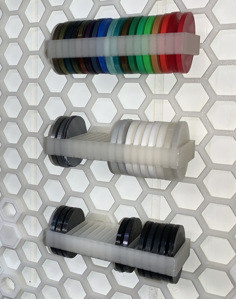 Poker Chip Filament Samples by LTB3D | Download free STL model ...
