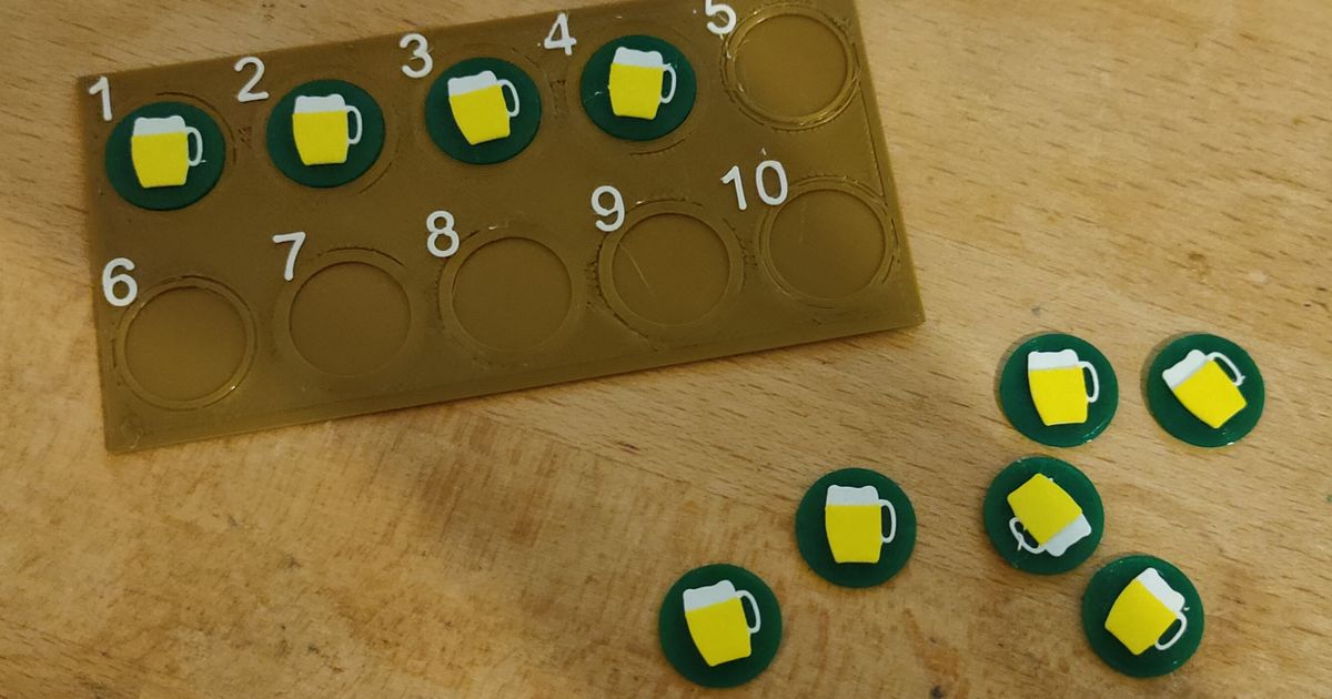 Drinked Beers counter by marek | Download free STL model | Printables.com