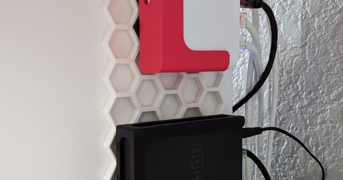 HDHomeRun Flex 4K HSW (Honeycomb Storage Wall) Mount by zeroprints ...