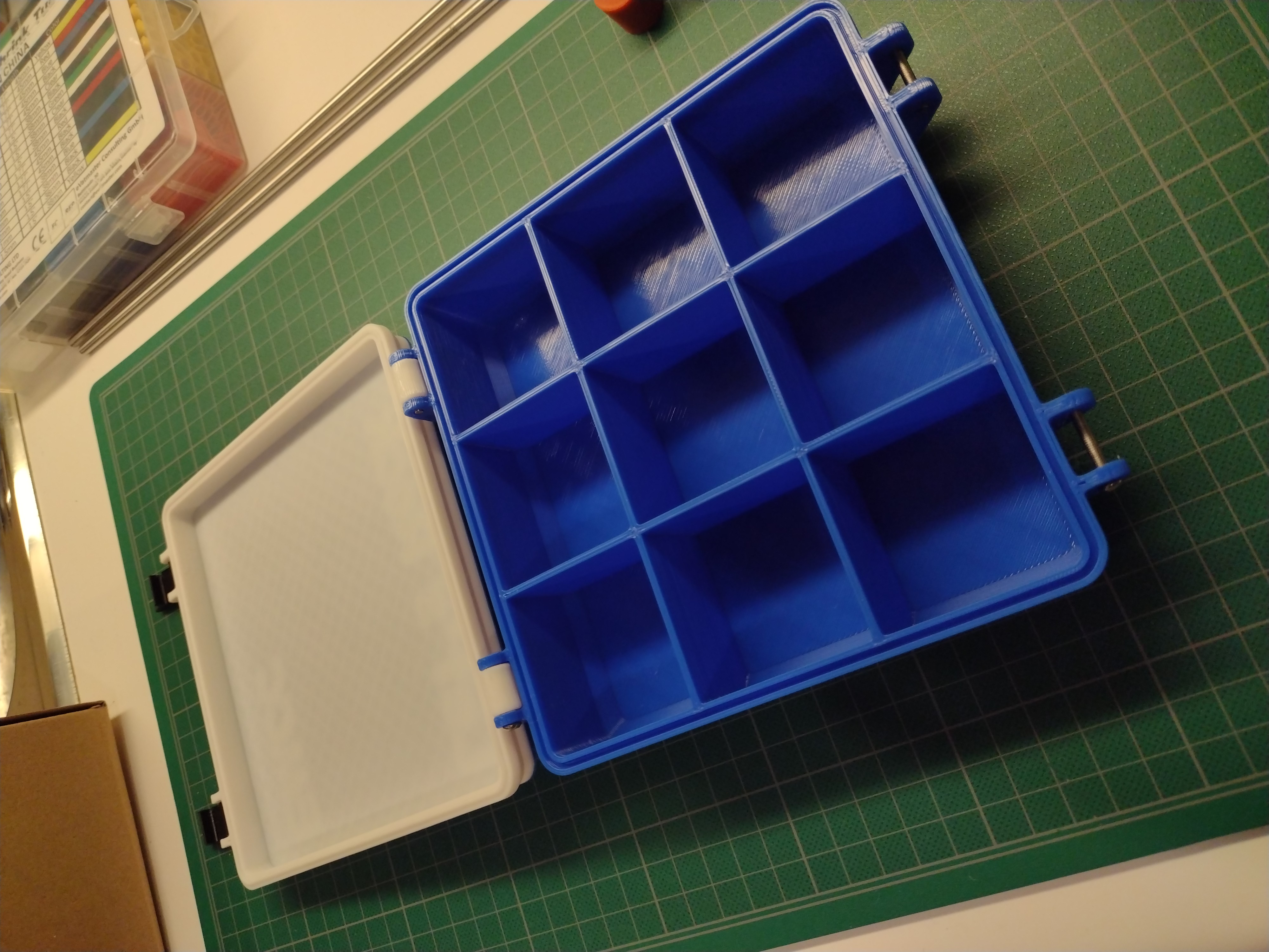 Organizer Box with Compartments and Latches by southbaygsr | Download ...