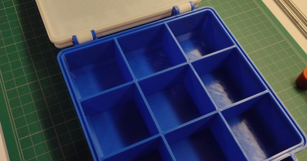 Organizer Box with Compartments and Latches by southbaygsr | Download ...