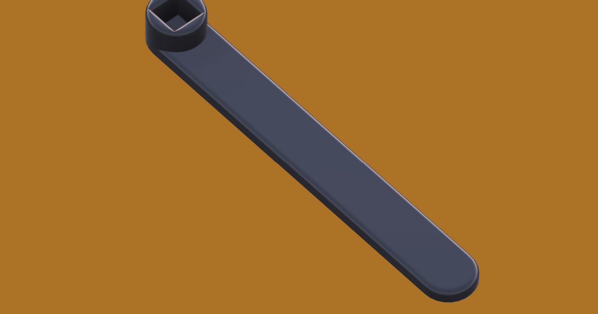 Thin 5mm radiator bleed key with magnet by alphen87 | Download free STL ...