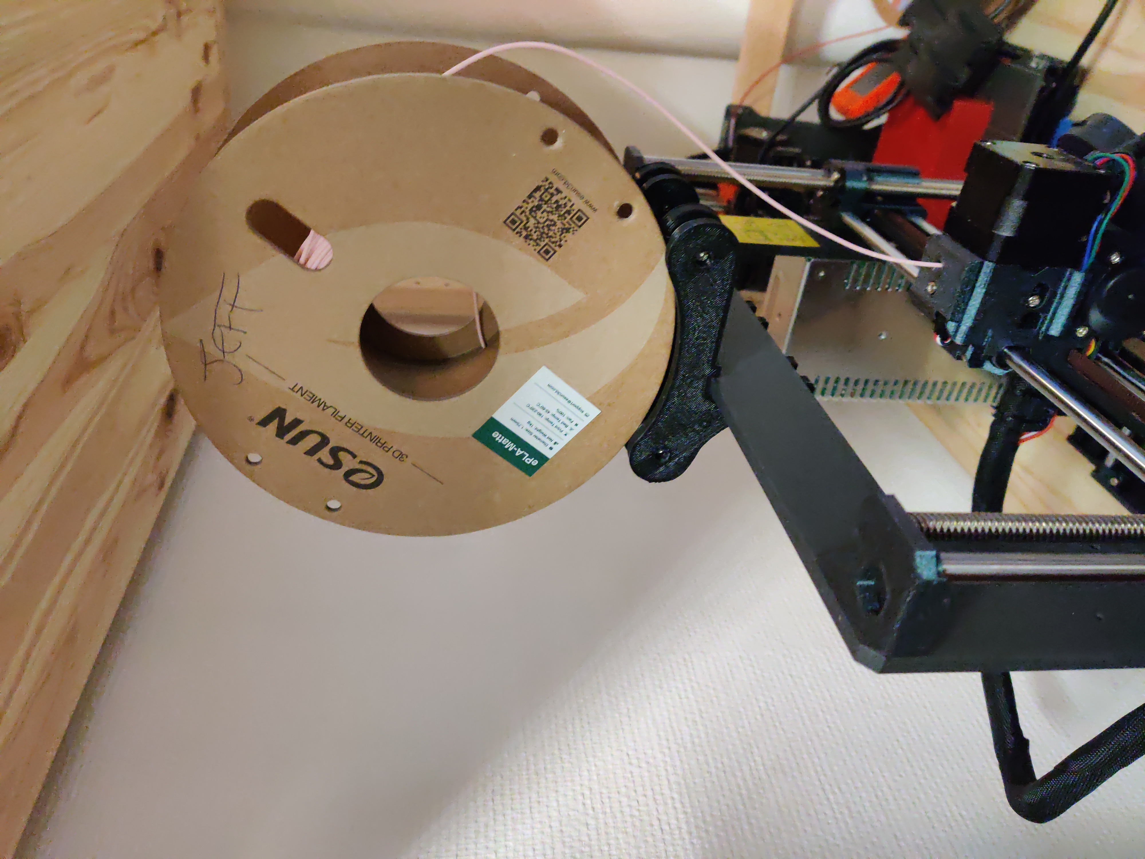 Fast & Furiously easy spool holder with 608 bearing for Prusa MK3 & MK4 ...