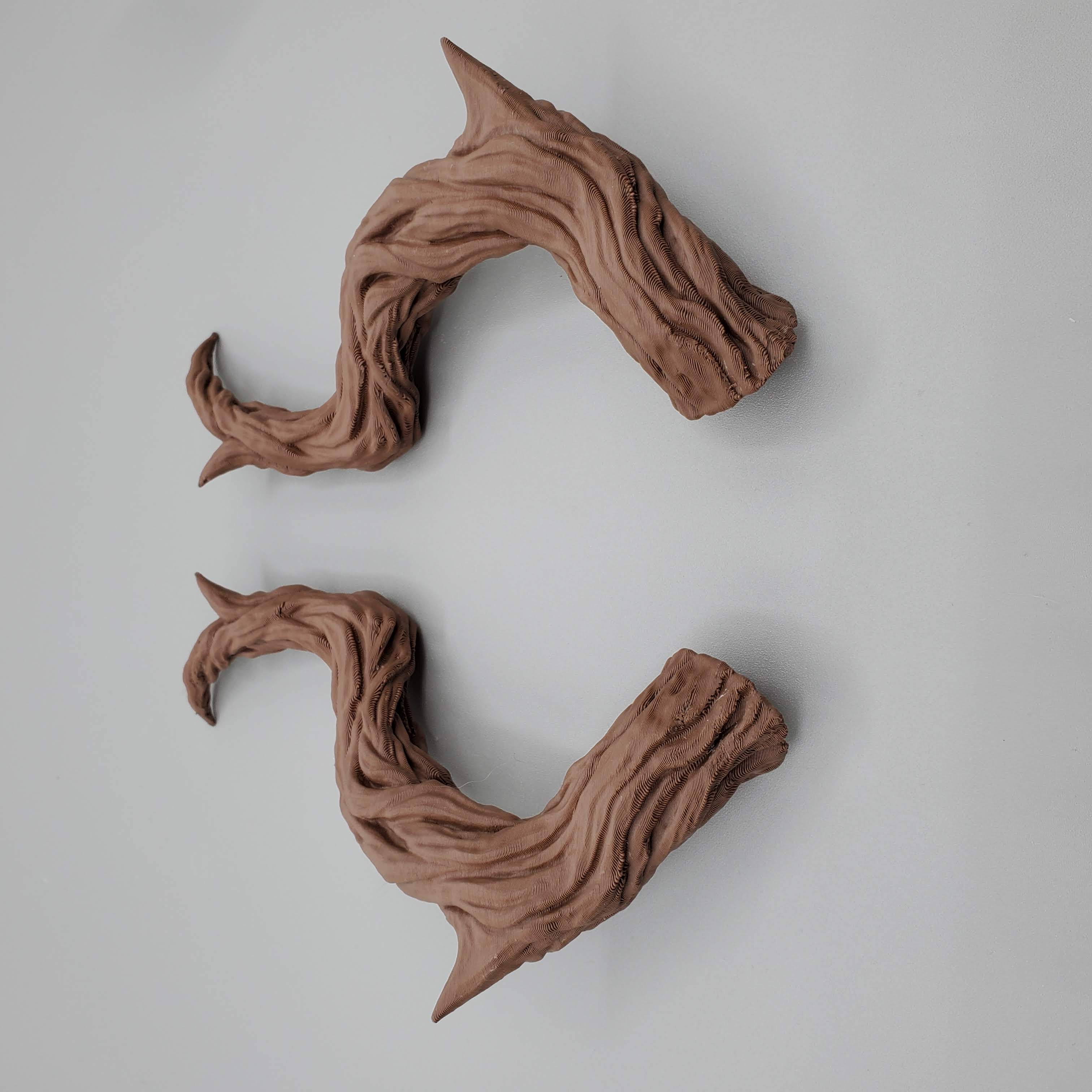 Hazel | Medium Twisted, Thorny Horns by Shadowfall Workshop ...