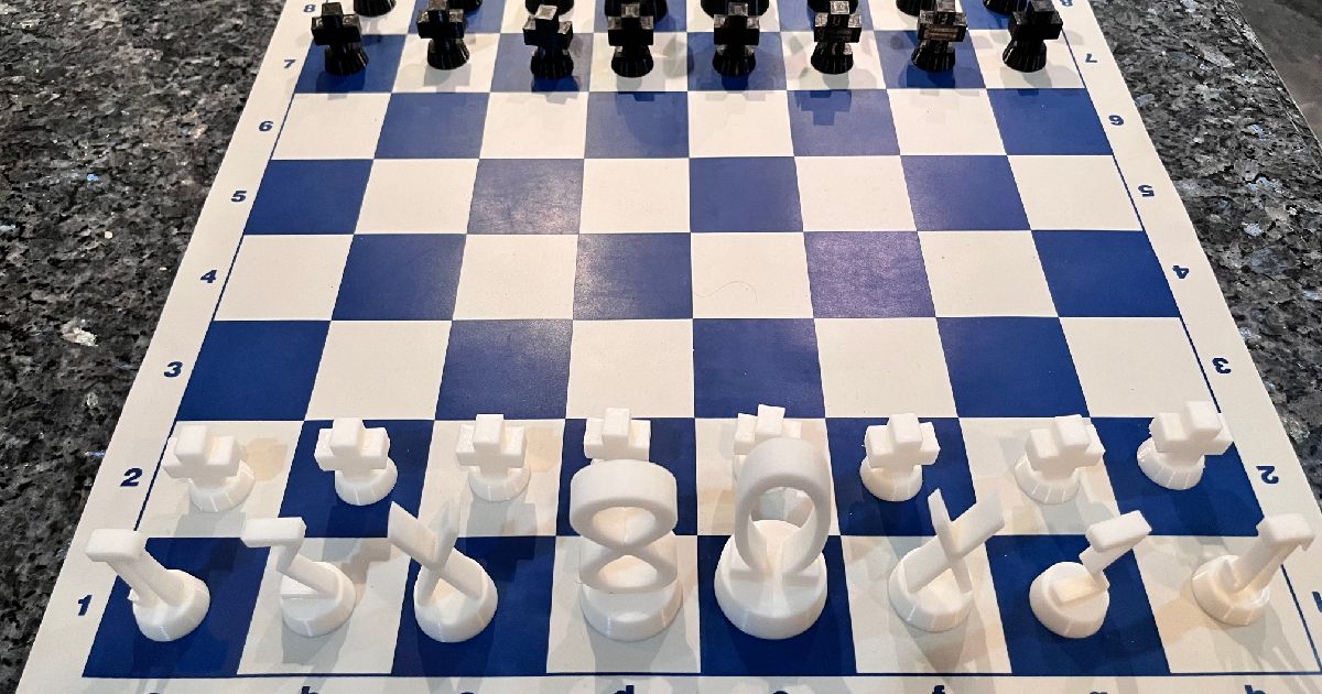 Math Chess by maureen.nemetski | Download free STL model | Printables.com