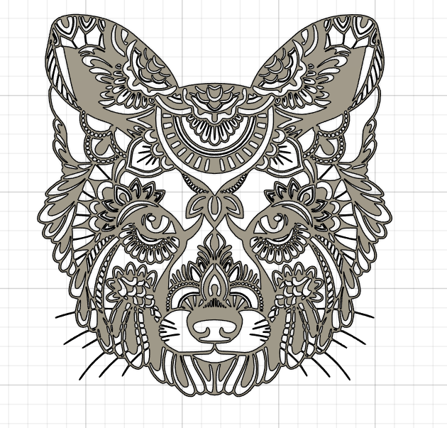 Fox mandala illustration by Arc Studio | Download free STL model ...