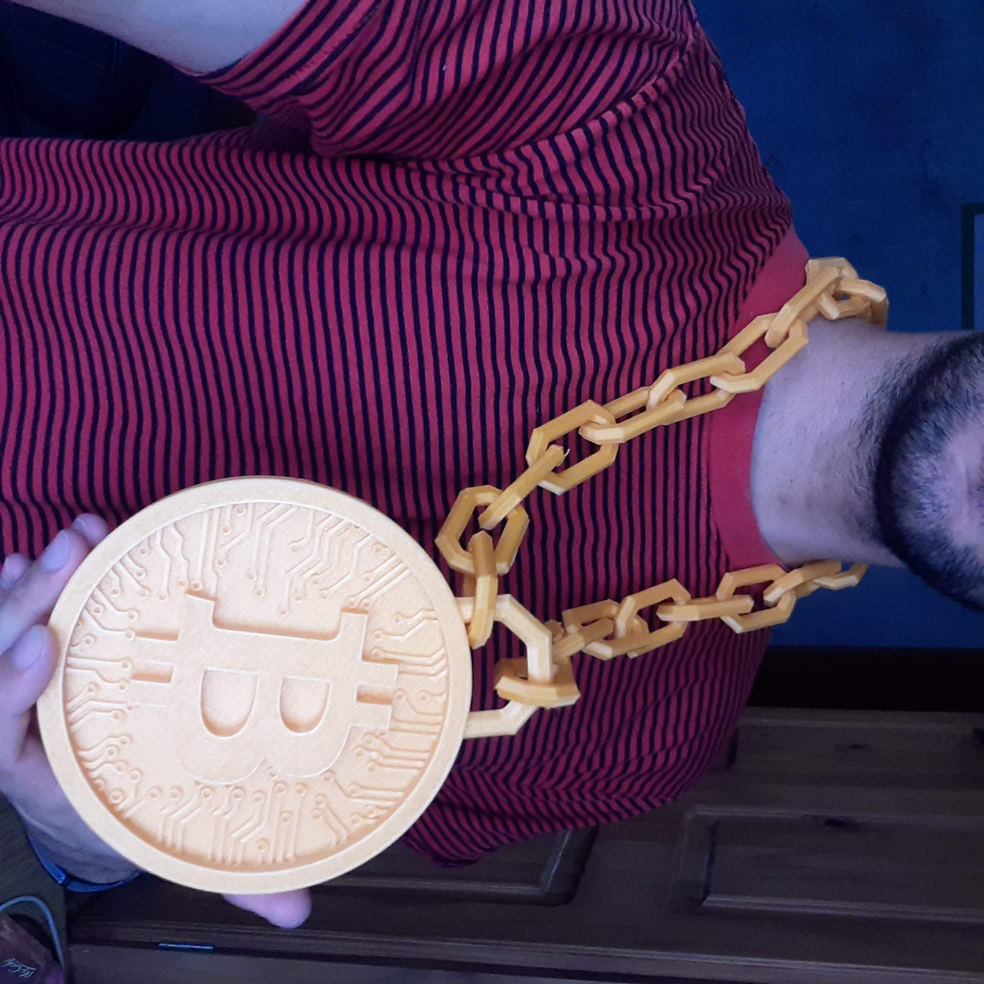 Bitcon Chain (Print in Place) by meplov | Printables Store