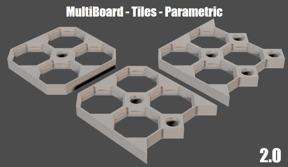 MultiBoard - Tiles - Parametric *UPDATE por SolBro | Descargar modelo STL gratuito | Printables.com