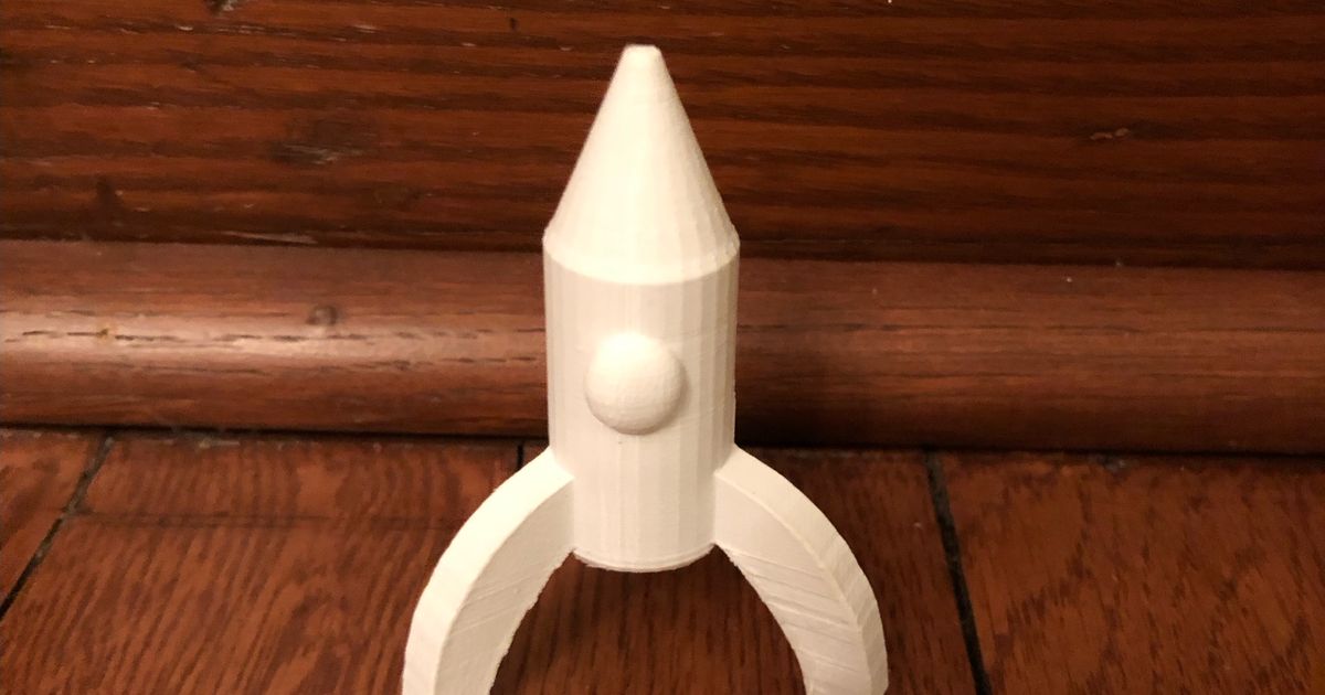 Simple Toy Rocket by I like oreos | Download free STL model ...