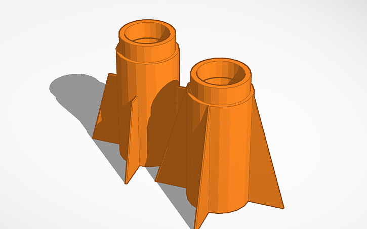 Back up fins for rocket by Cystem-Crash | Download free STL model ...