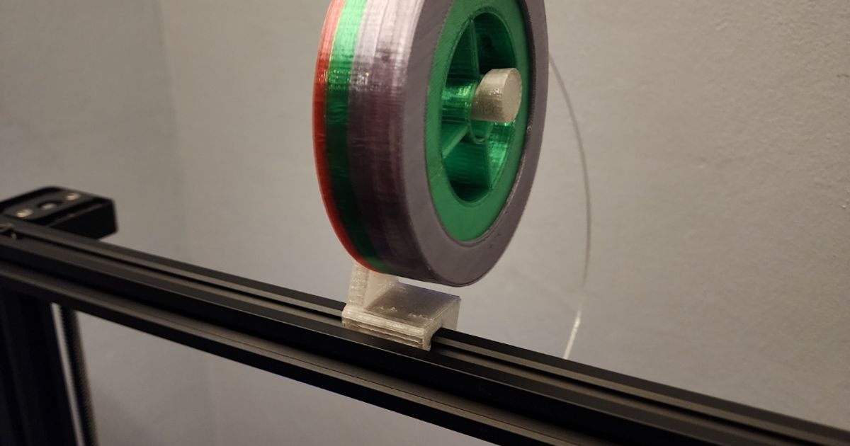 Mini Spooler Filament Holder V2 by BarTroll | Download free STL model ...