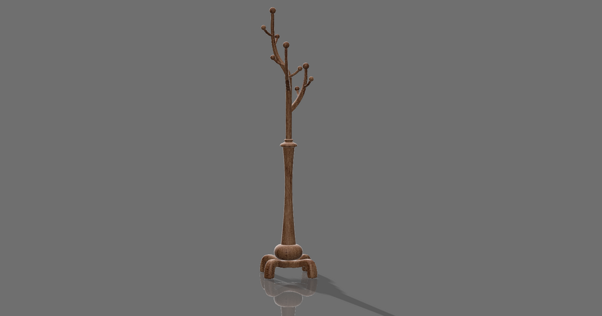 Fancy Coat Rack by mscalora | Download free STL model | Printables.com