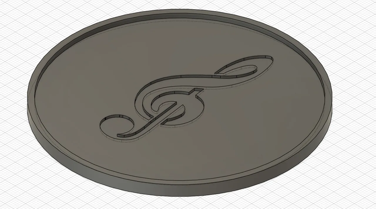 Coaster treble clef by xanatorium | Download free STL model ...