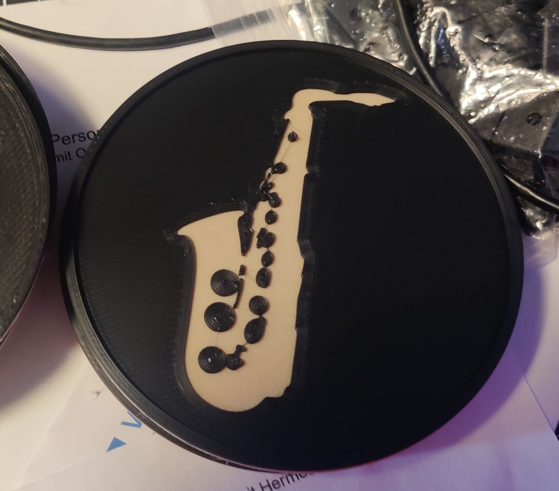 Coaster Saxophone by xanatorium | Download free STL model | Printables.com