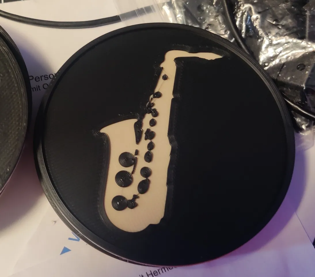 Coaster Saxophone by xanatorium | Download free STL model | Printables.com