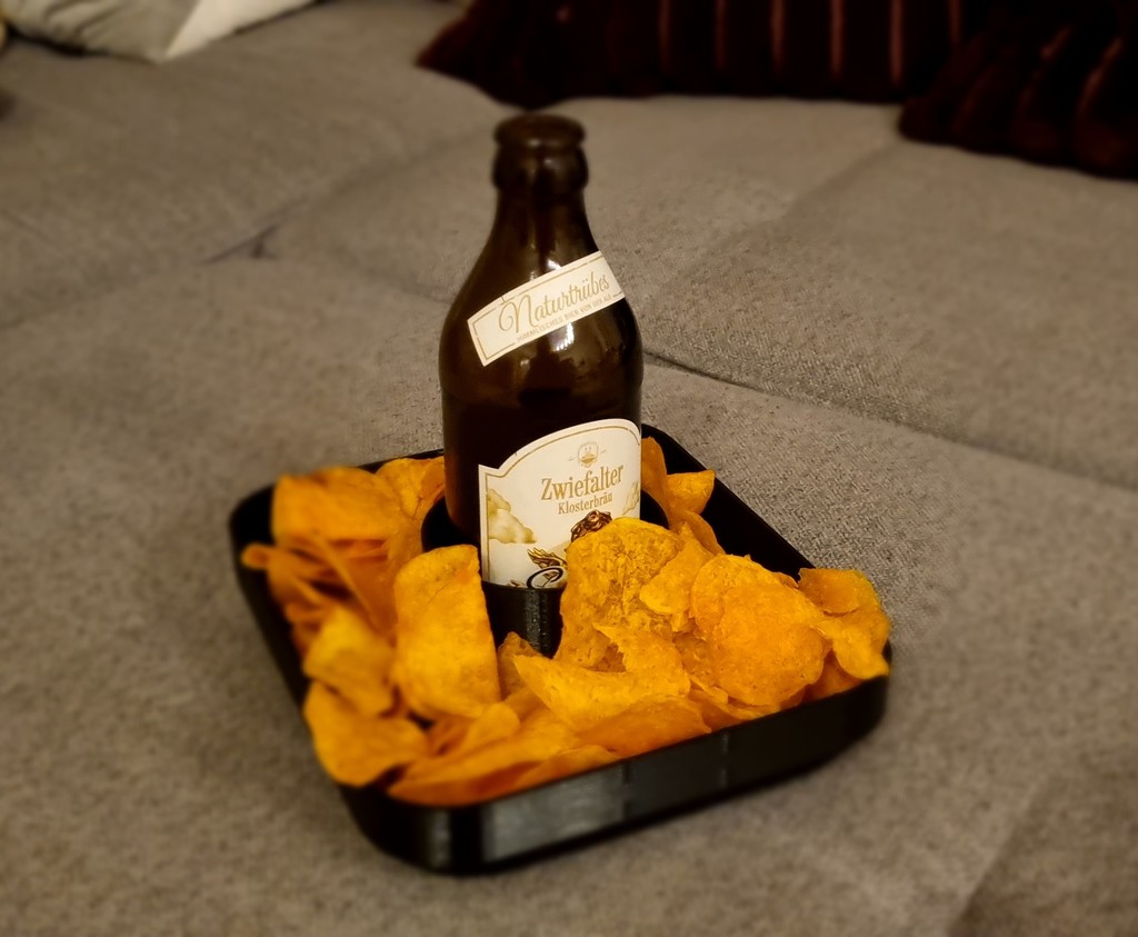Beer Plate for Couch with Snack Part by Chrashice | Download free STL ...