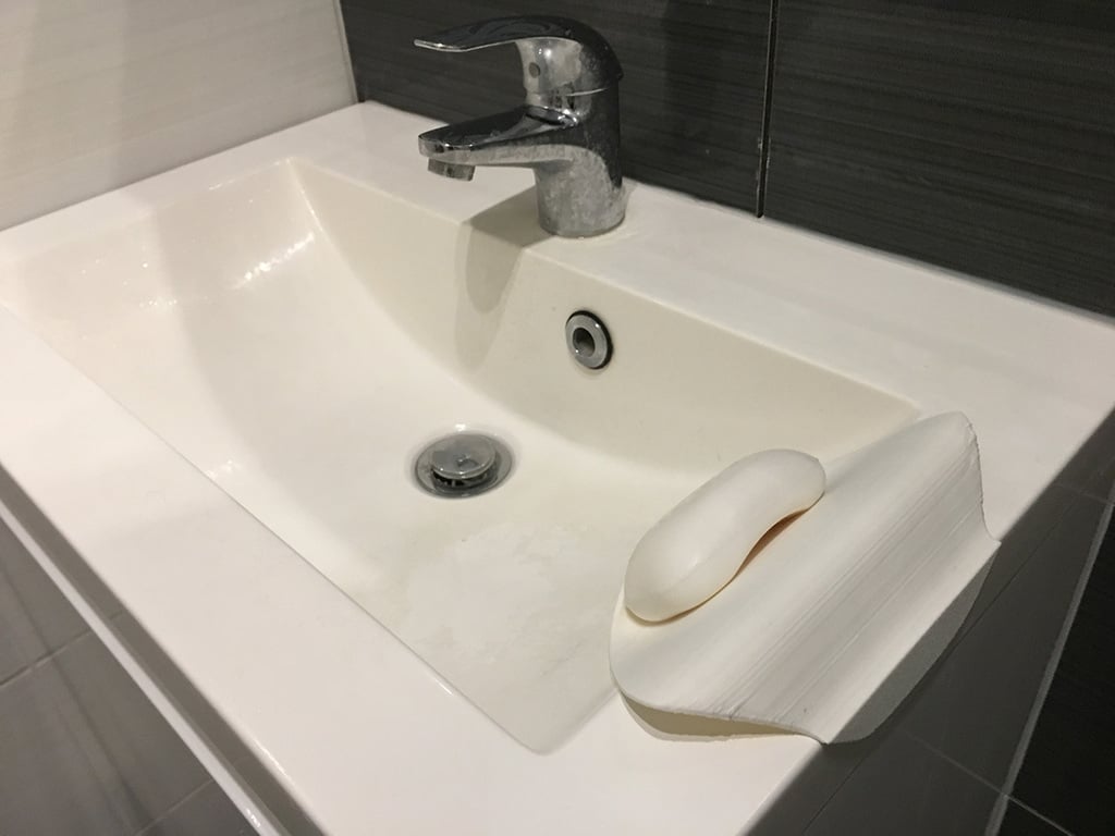 Soap Dish For Curved Sink by SleepingGiant | Download free STL model ...