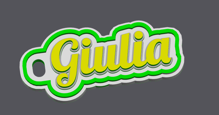 Keychain Giulia by Dukone.dev | Download free STL model | Printables.com