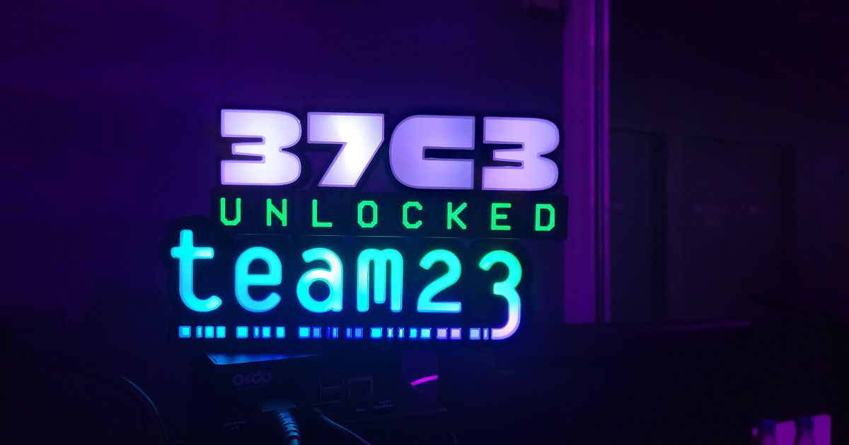 37c3 LED Logo by Murphy9904 | Download free STL model | Printables.com