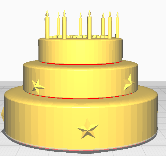 Birthday cake by Na-temps | Download free STL model | Printables.com