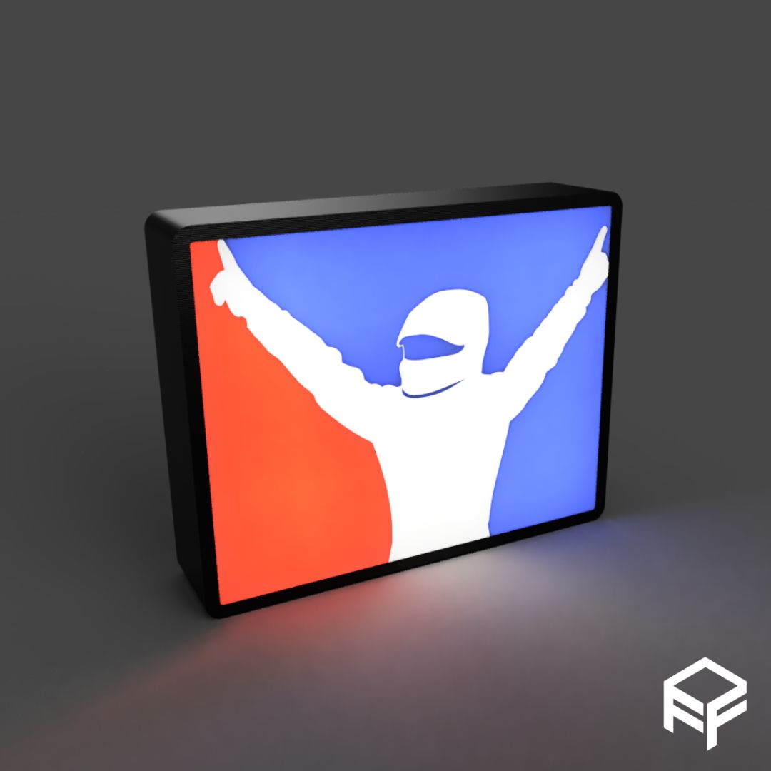 iRacing logo lightbox por FF3D Makes | Descargar modelo STL gratuito ...