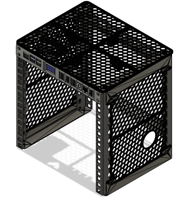10" Rack Raspberry Pi5 Shelf by Gianluca Bigagli | Download free STL ...