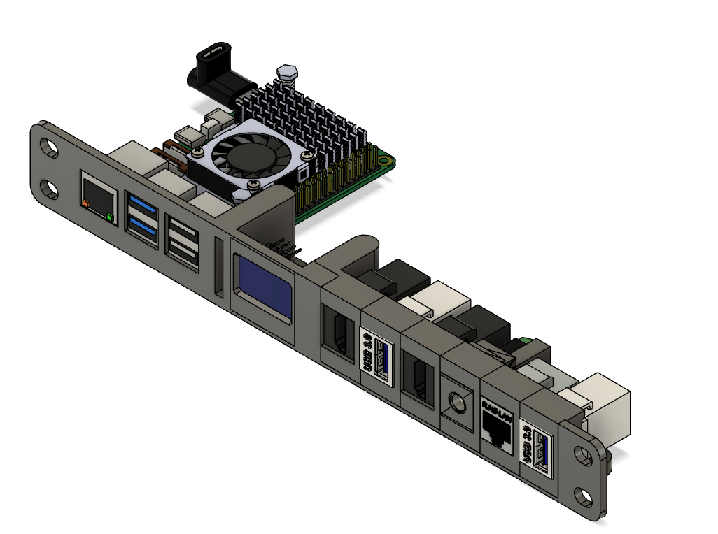 10" Rack Raspberry Pi5 Shelf by Gianluca Bigagli | Download free STL ...