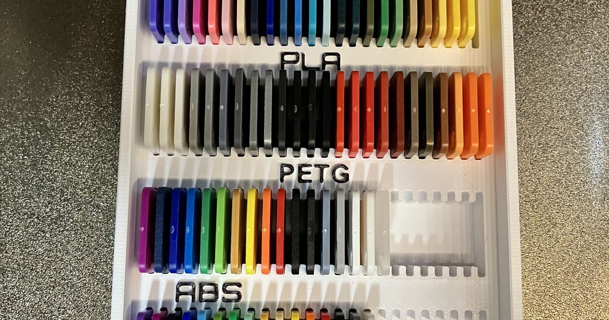 Swatch Box Stackable for Bambu Lab Filaments da Rapha | Scarica il ...