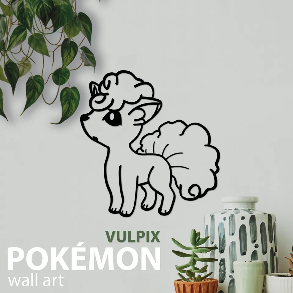 Pokemon Vulpix Wall Art Decoration by Indibles | Download free STL ...