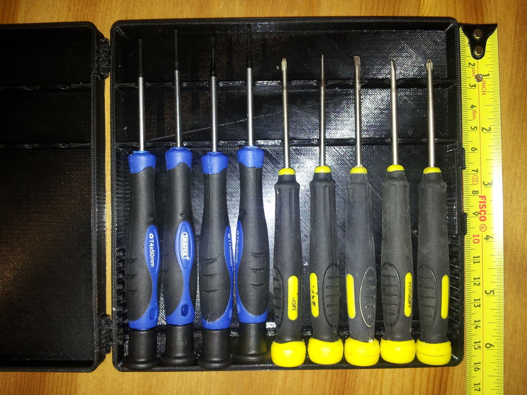 Box for 6 small screwdriver by n defrance | Download free STL model ...