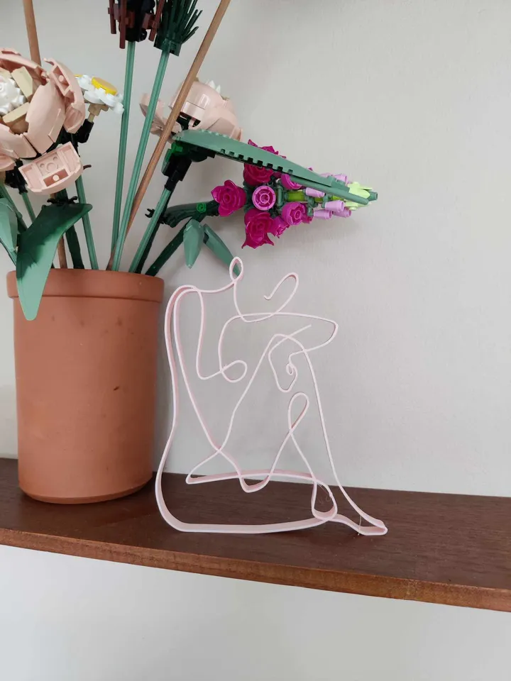 Person one line art by Niels Korfitz Mortensen | Download free STL ...